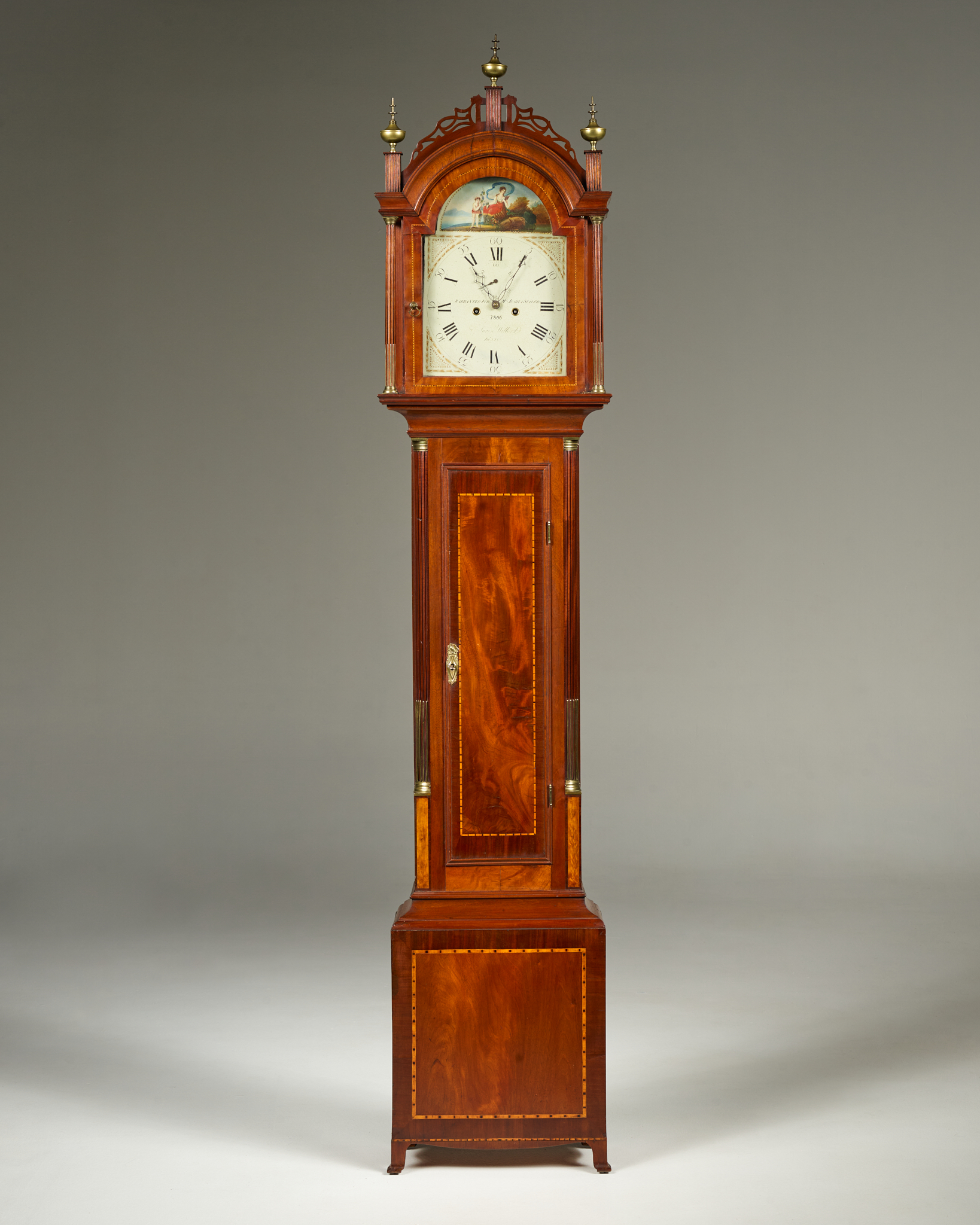 Tall Case Clock by Aaron Willard - Kelly Kinzle Antiques
